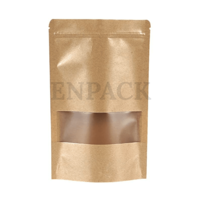 Sachet papier fenêtres 21 x 21 cm 100 PCS - Enpack Maroc
